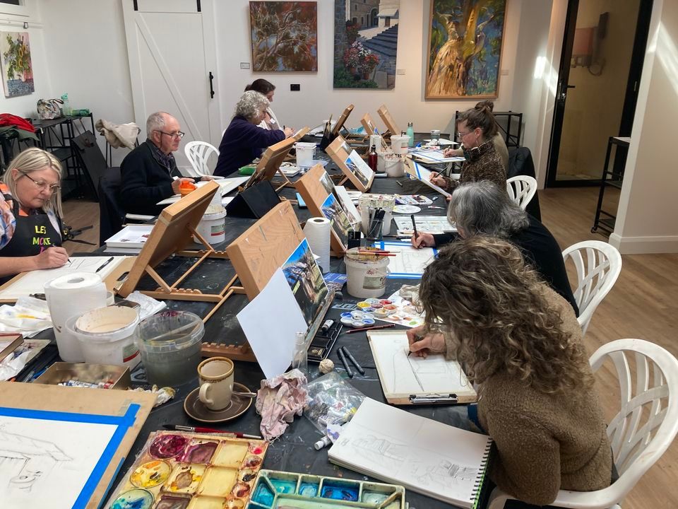 Watercolour Rainy Day Street Scene, with Robin Hicks | Atelier Crafers ...