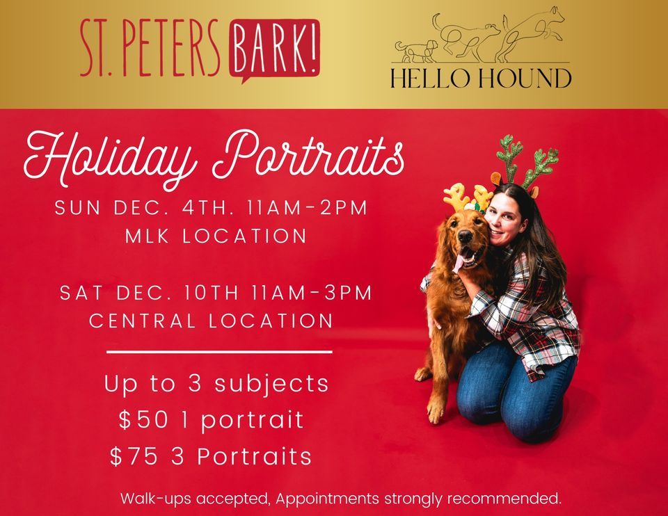 Holiday Photos with Hello Hound at St. PetersBARK on MLK at St PetersBARK (MLK - Saint ...