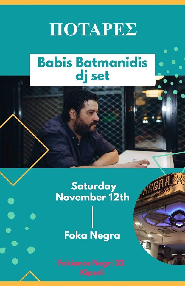 Babis Batmanidis at Foka+Negra Cafe-Bistrot, Palaio Faliro on 12th ...