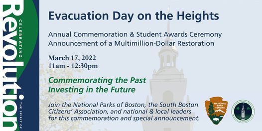 Evacuation Day Commemoration at Dorchester Heights, 2022 | Dorchester ...