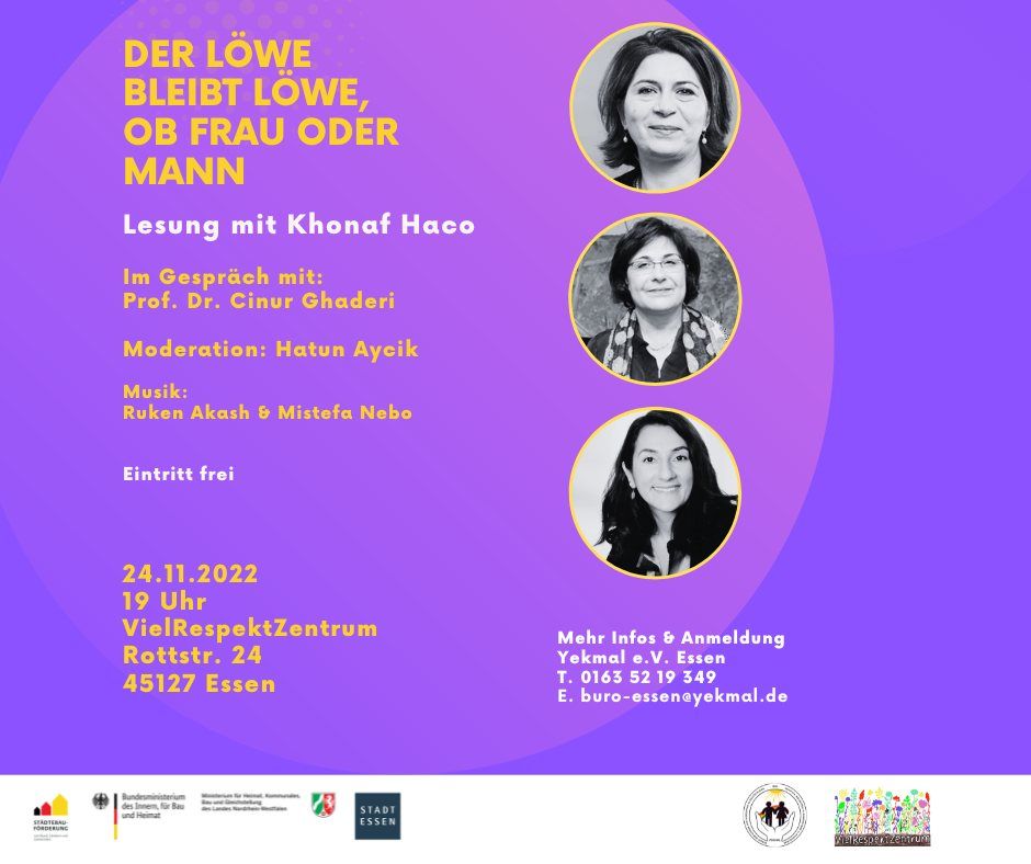 Der Löwe bleibt Löwe, ob Frau oder Mann | VielRespektZentrum, Essen, NW | November 24, 2022