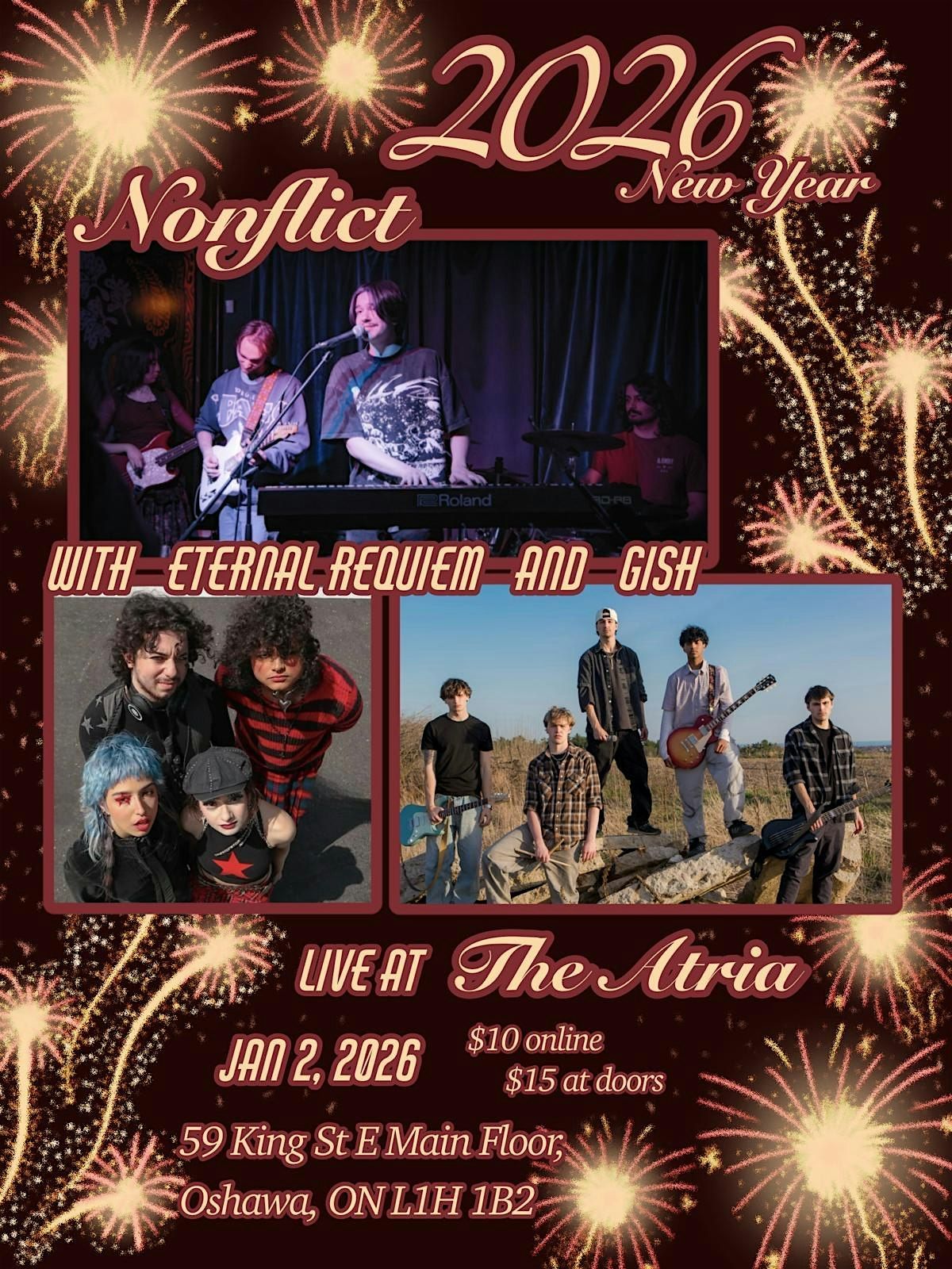 Nonflict New Year at the Atria at Atria Bar & Grill, Oshawa on 2nd ...