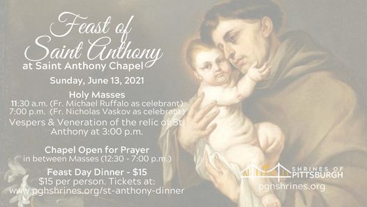 St. Anthony of Padua Feast Day Celebration | 1704 Harpster St, Pittsburgh, PA 15212-4313, United ...