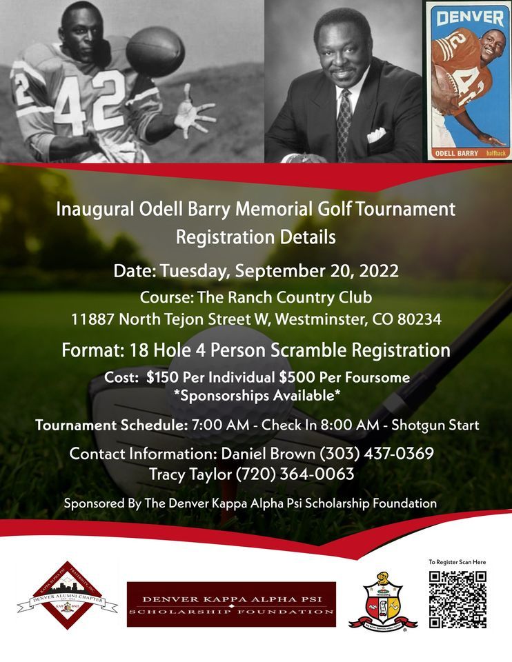 Inaugural Odell Barry Memorial Golf Tournament at The Ranch Country ...