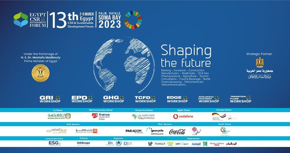 The 13th Egypt CSR and Sustainable Development Forum -Palm Royale, Soma ...