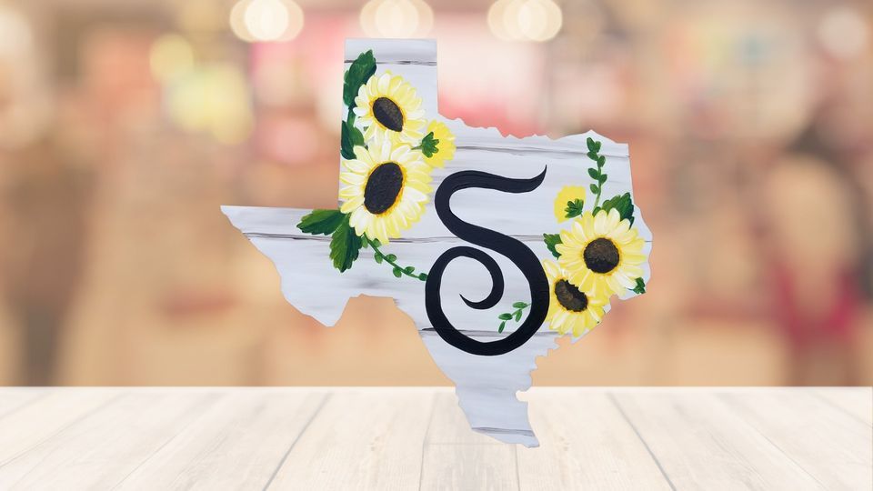 Texas Monogram Cutout - Customize Yours | Painting with a Twist (Corpus ...