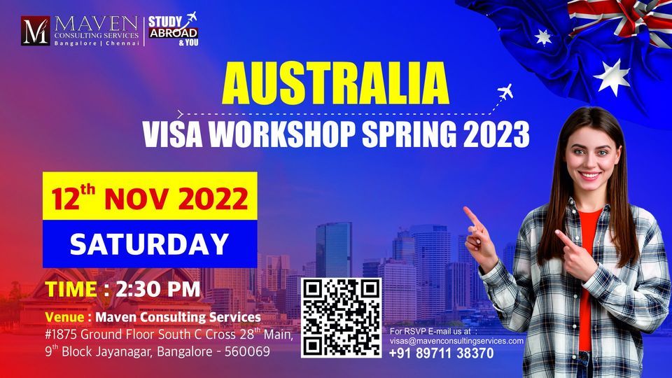 AUSTRALIA VISA WORKSHOP FOR SPRING 2023 | Maven Consulting Services ...