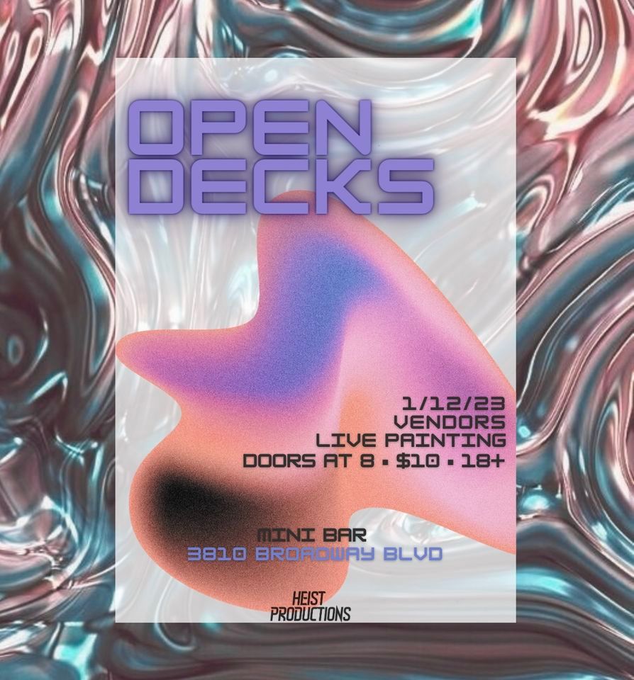 Heist Presents : Producer Open Decks at miniBar, Kansas City on 12th ...