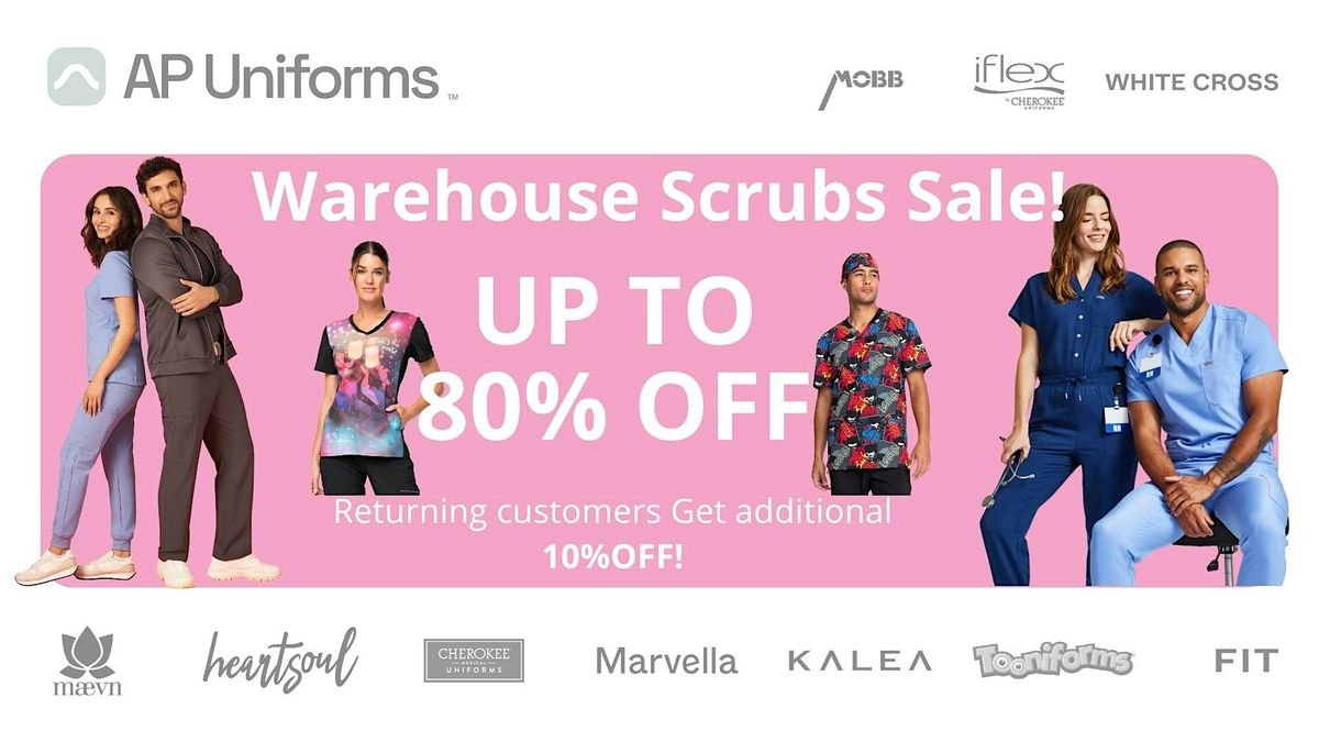 OTTAWA - Huge Scrub Sale - Up to 30-80% OFF at our Warehouse Event ...