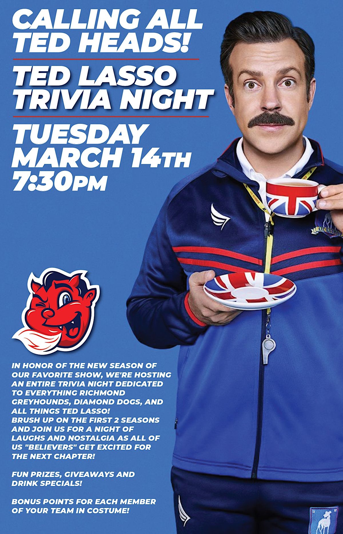 Ted Lasso Trivia Night | HI and DRY Bowling & Beer, Cleveland, OH ...