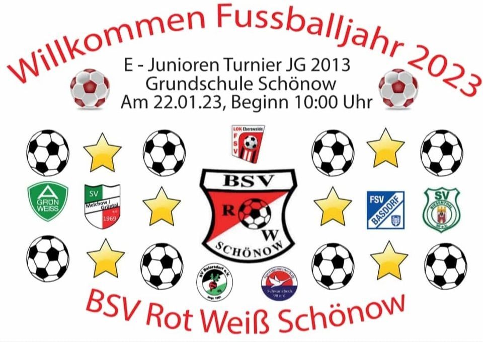 Fussball E2/E3-Jugend Hallenturnier - Willkommen Fussballjahr 2023 at ...