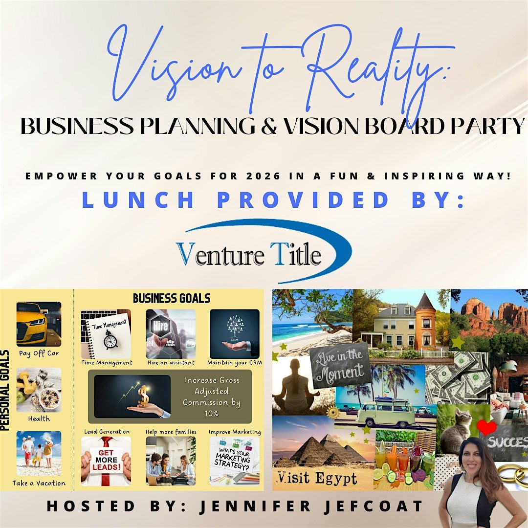 Vision to Reality: Business Planning & Vision Board Workshop for 2026 ...