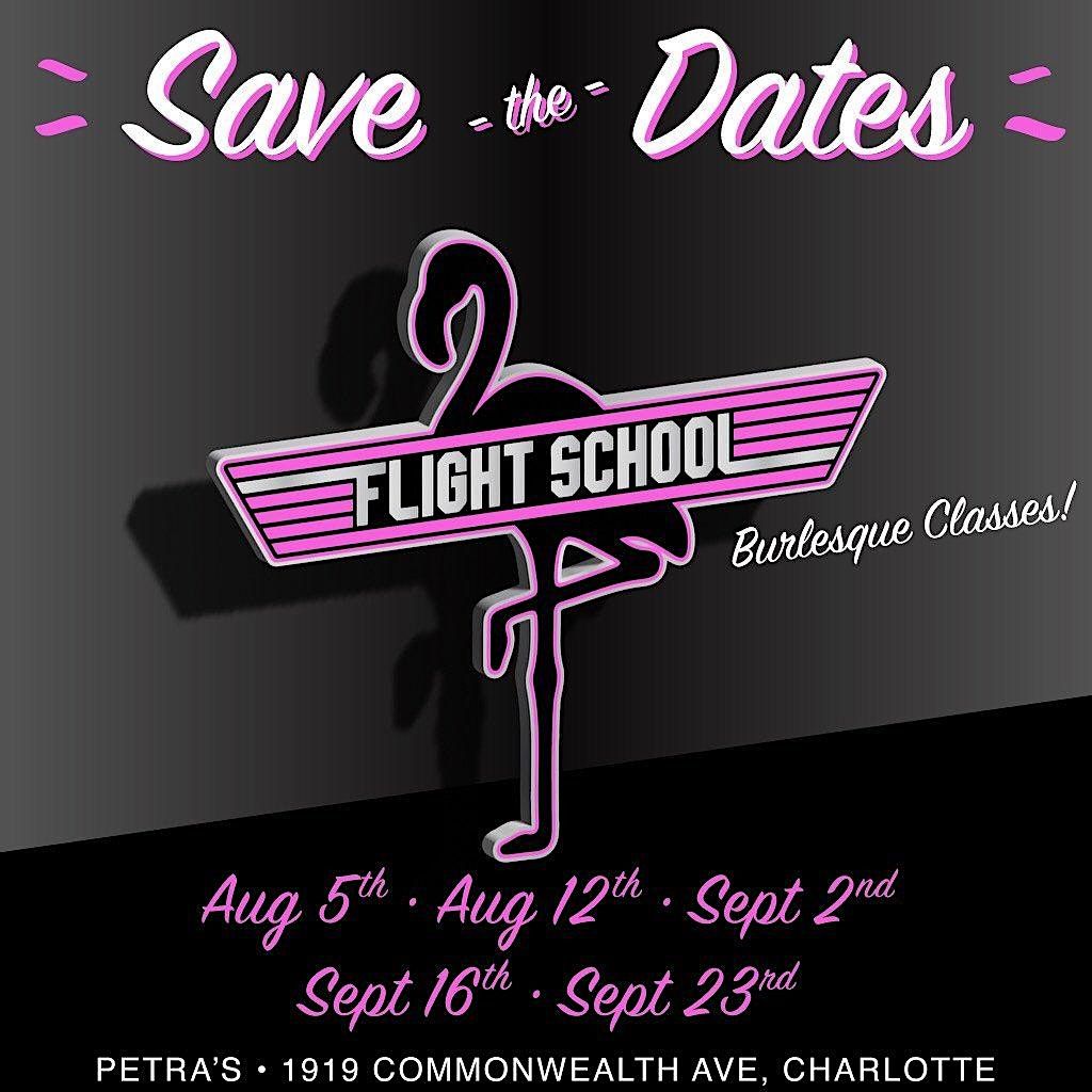 FLIGHT SCHOOL BURLESQUE CLASSES | Petra's, Charlotte, NC | August 5 to ...