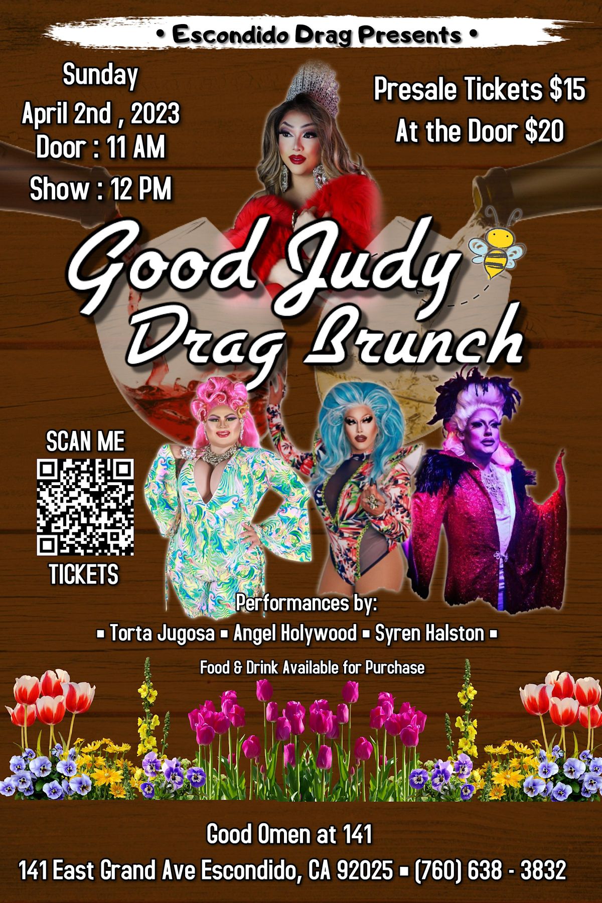 Good Judy Drag Brunch | Good Omen, Escondido, CA | April 2, 2023