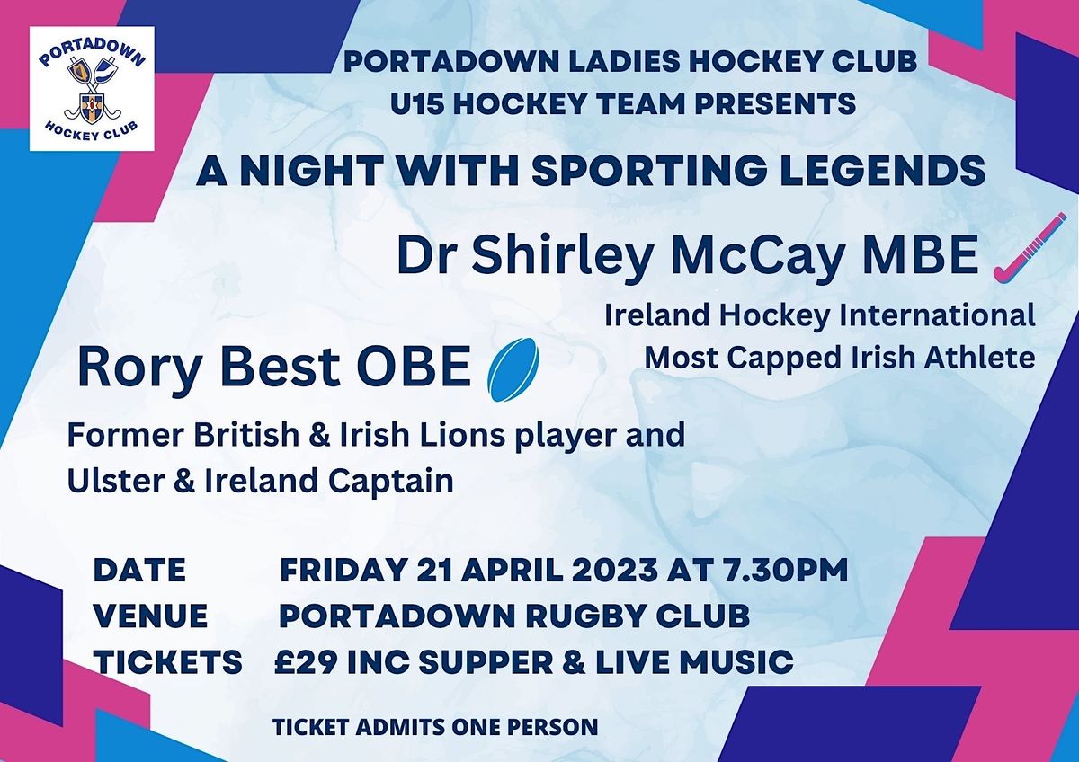 A Night to Remember with Sporting Legends- Shirley McCay and Rory Best ...