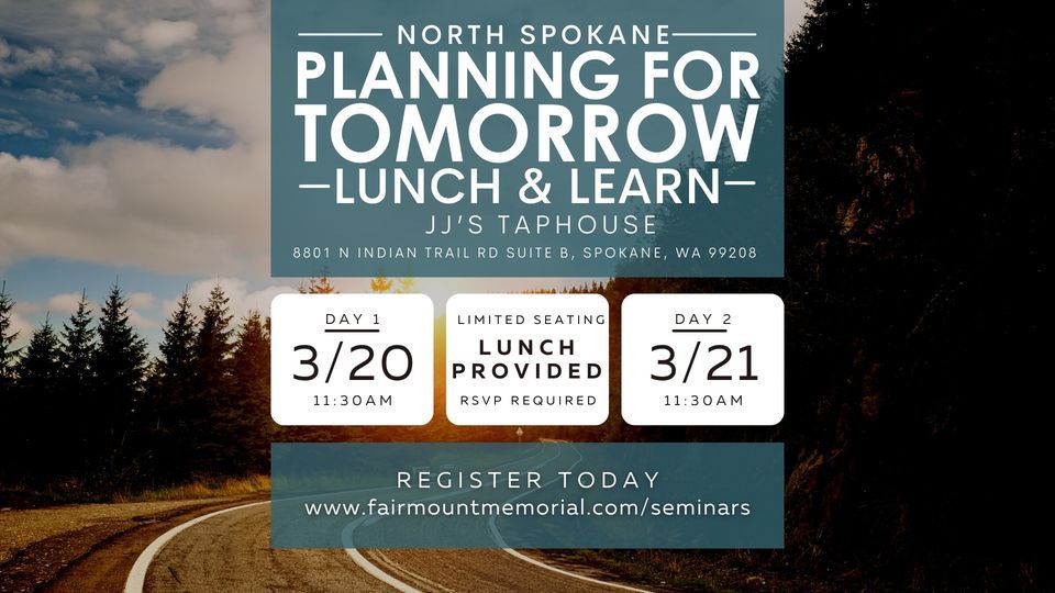 Planning for Tomorrow- Pre-Planning Lunch & Learn at JJ's Tap and ...