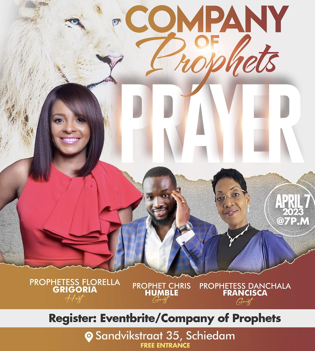 Company Of Prophets | Sandvikstraat 35, Schiedam, ZH | April 7, 2023