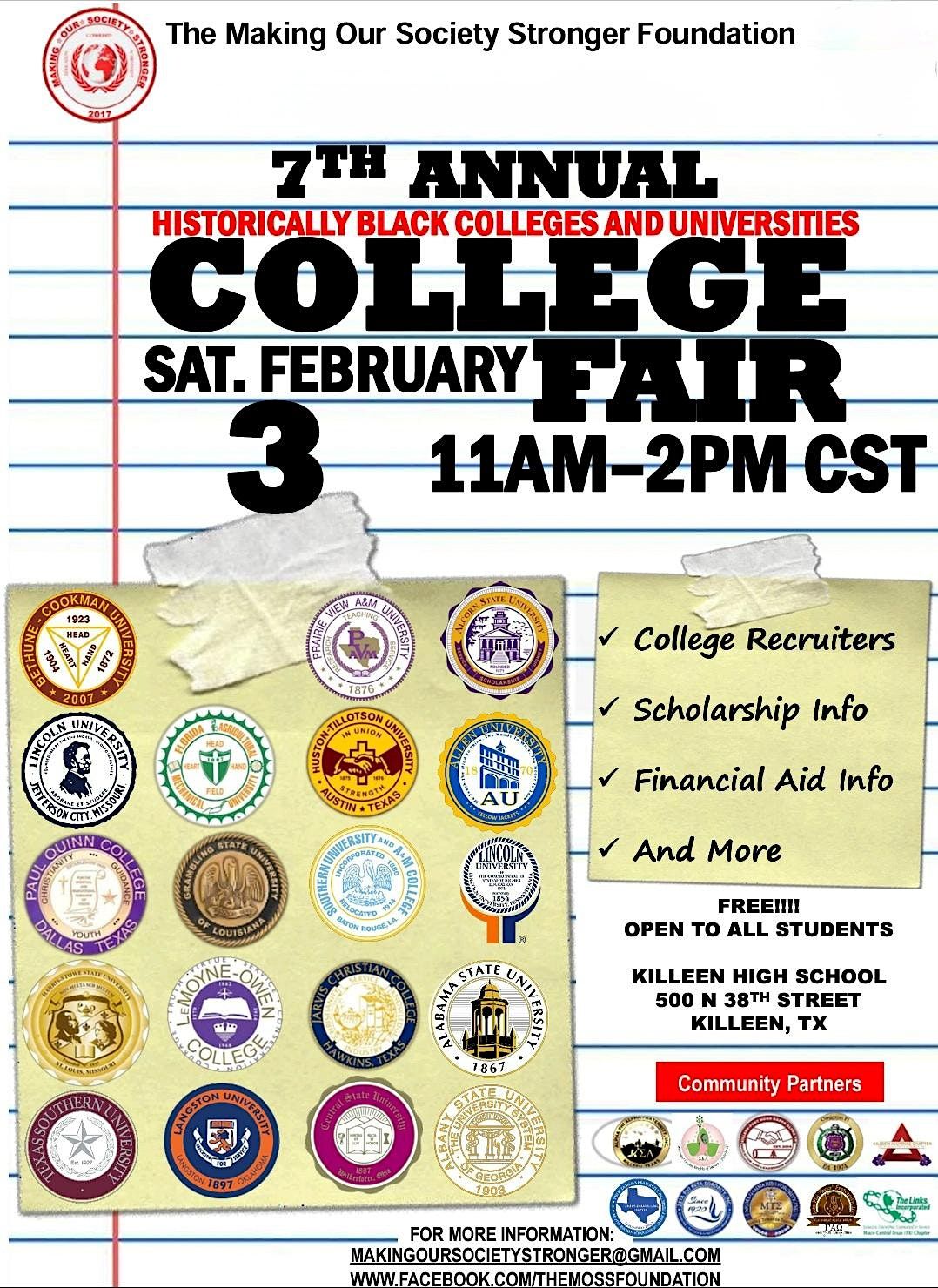 7th Annual Central Texas HBCU College Fair at Killeen High School on ...