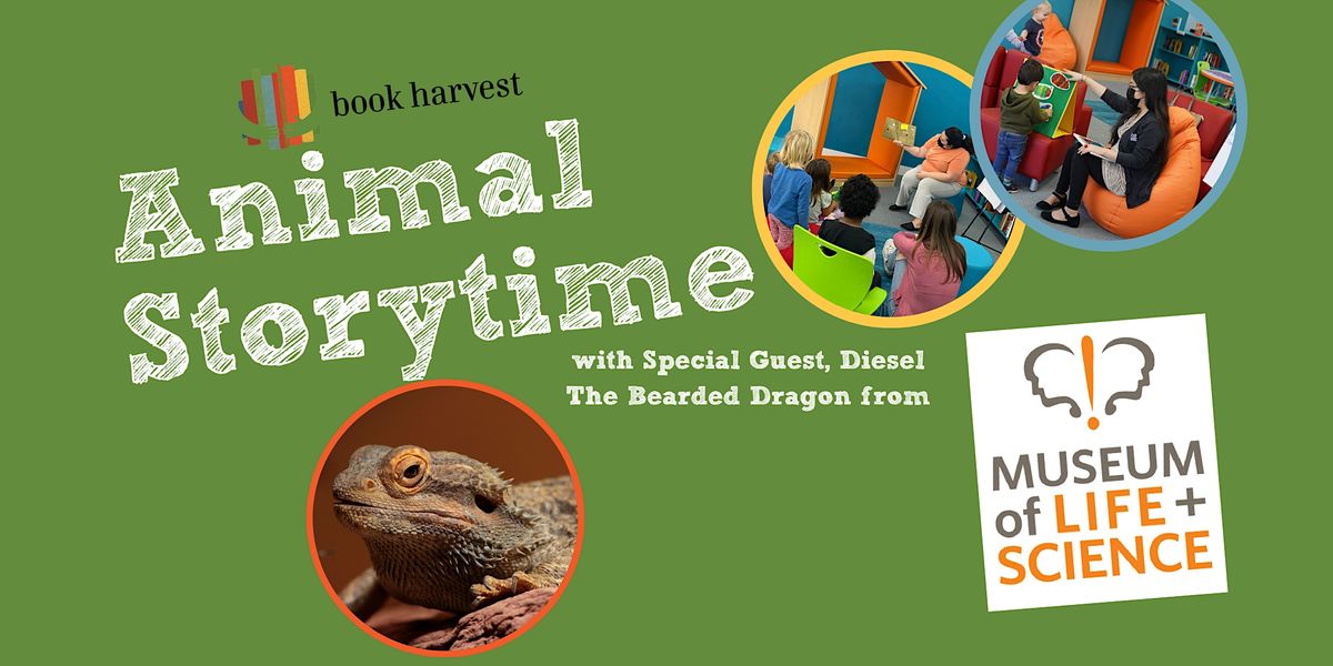 Animal Storytime for Kids featuring a Live Animal! at Book Harvest ...