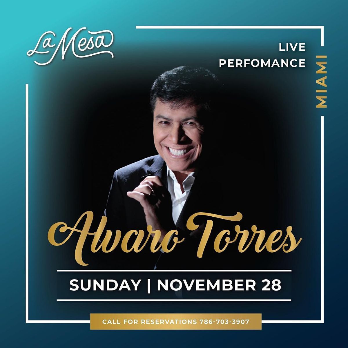 ALVARO TORRES" LA MESA MIAMI at LA MESA MIAMI on 18th November, 2021