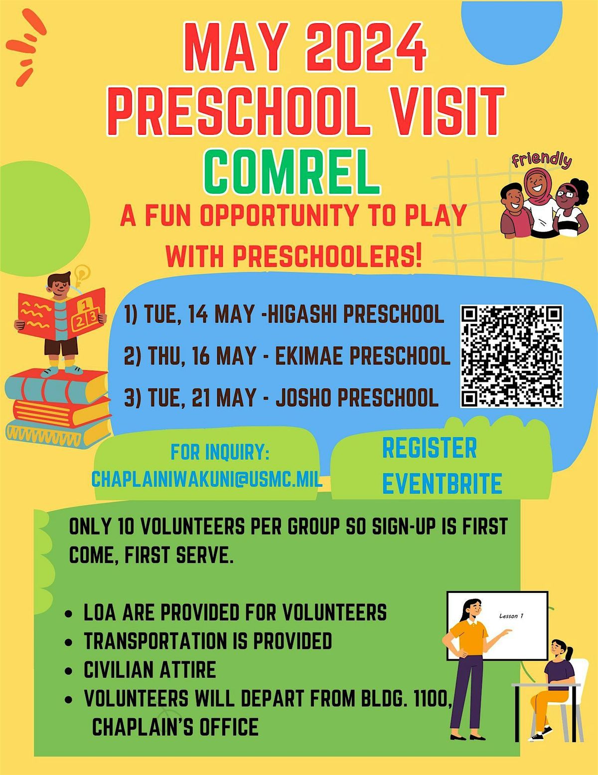 MAY 2024 Preschool Visit COMREL at Marine Corps Air Station Iwakuni on ...