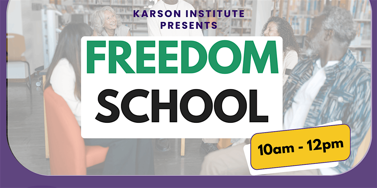 Touch of Freedom School with the Karson Institute at Loyola Notre Dame ...