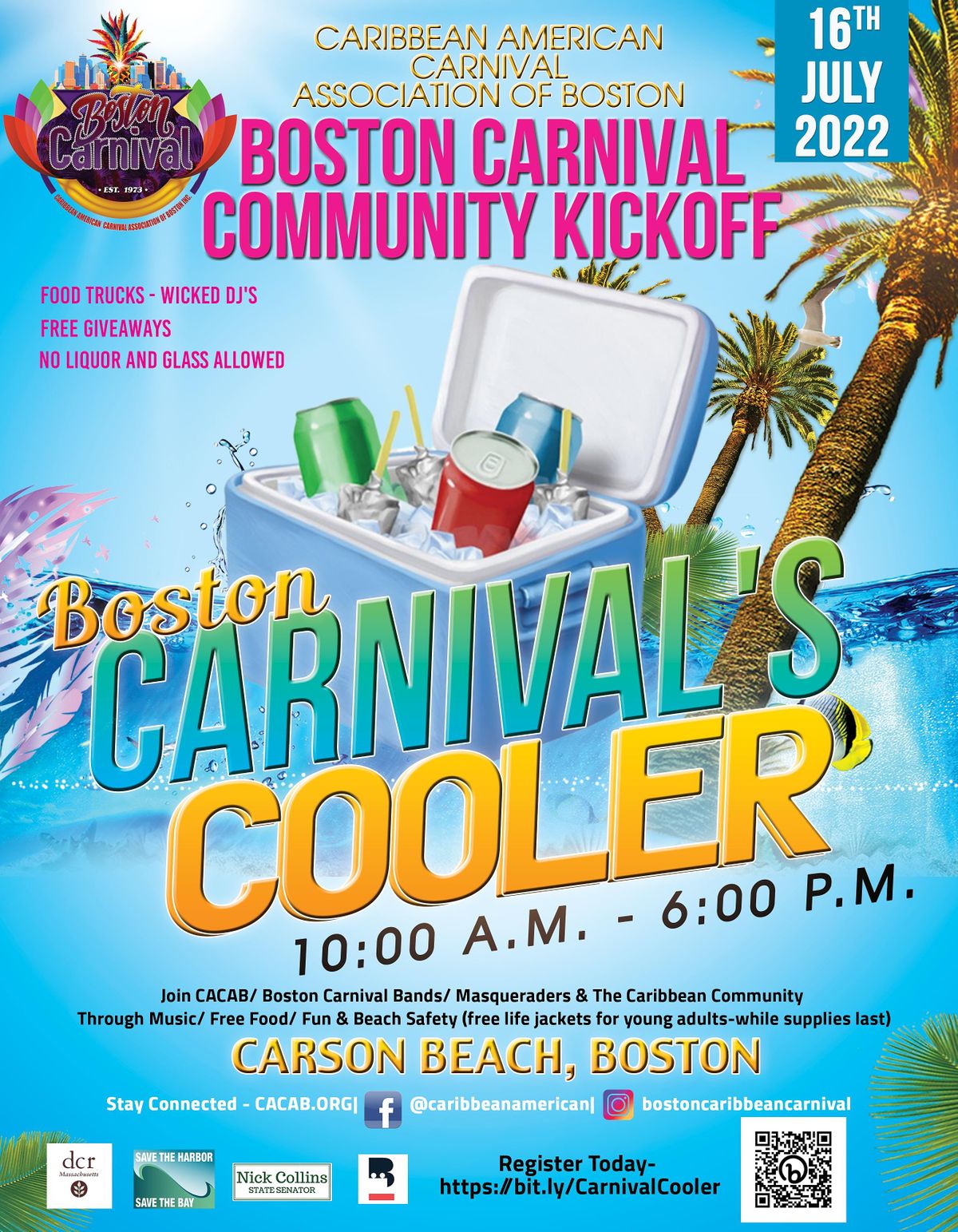 Boston Carnivals Cooler at Carson Beach, Boston on 16th July, 2022