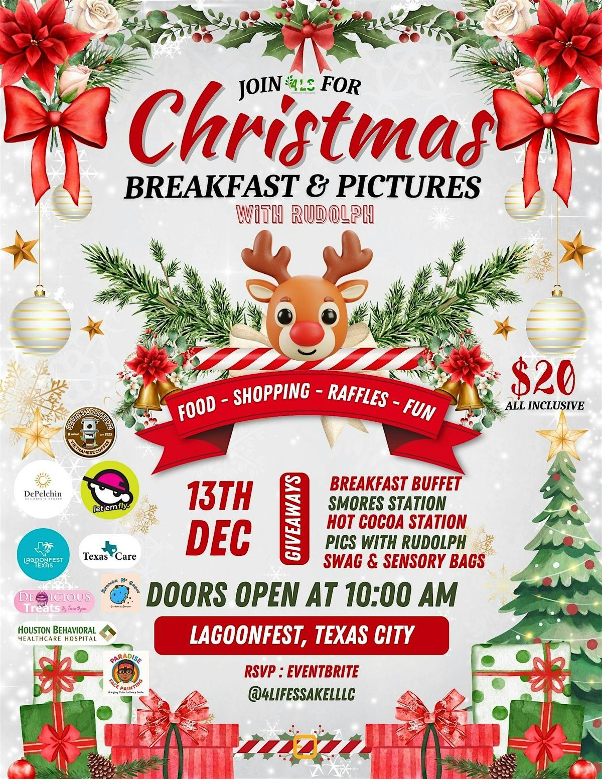 Christmas With Rudolph at Lagoonfest Texas, Texas City on 13th December ...