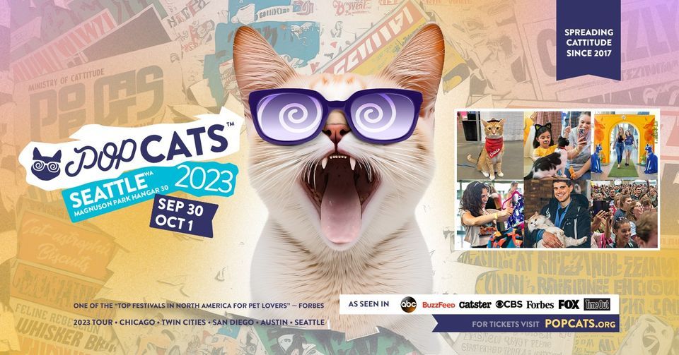 POP Cats Seattle | Magnuson Park Hangar 30, Bellevue, WA | September 30 ...