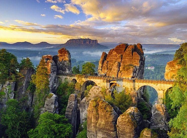 Saxon Switzerland II: Famous Bastei bridge, noble castles & stunning ...