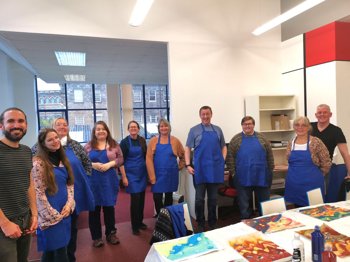 Painting workshop with Payam Beint at The Art Department, Paisley on ...