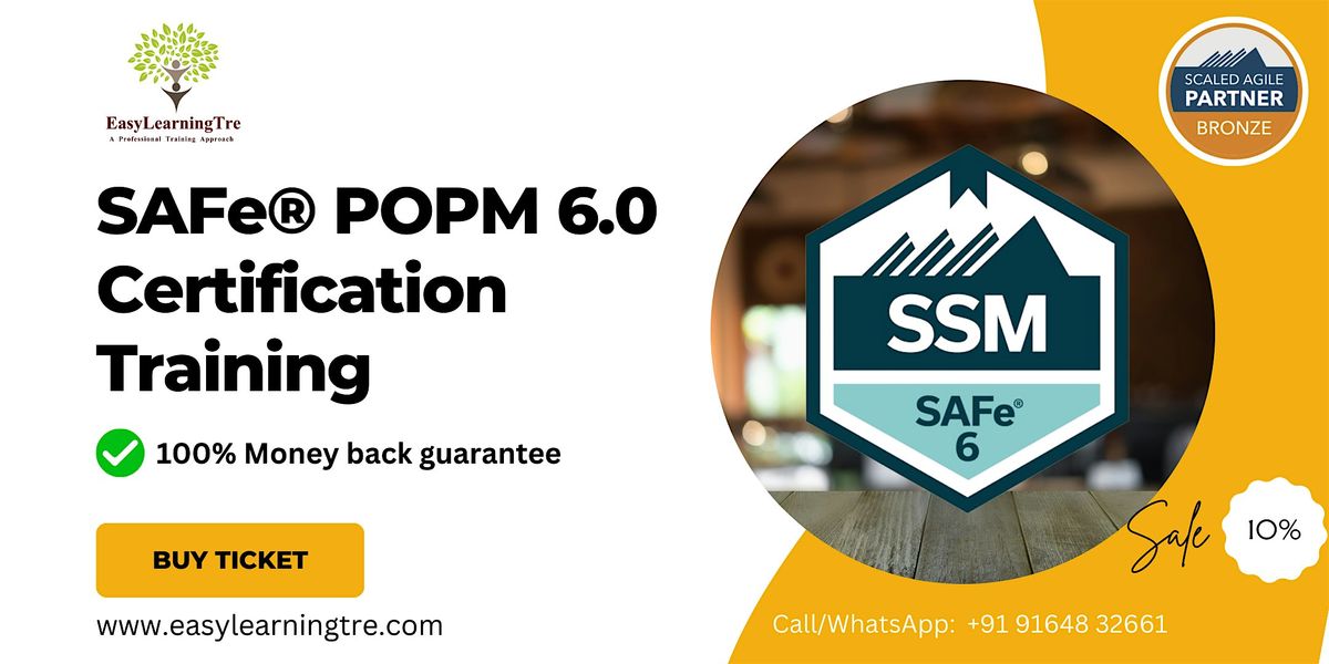 SAFe® 6.0 Scrum Master (SSM®) Training on15-16 Jun 2024 by ...