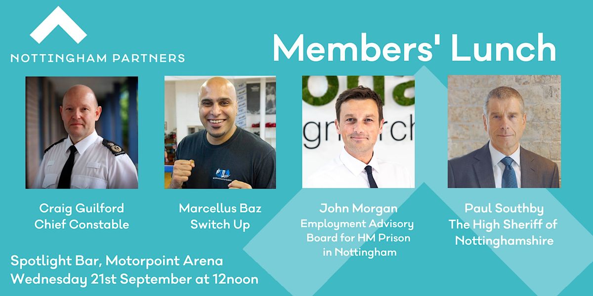Nottingham Partners Members Lunch - 21 September 2022 | Spotlight Bar ...