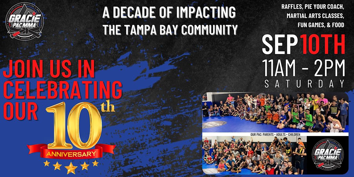 Gracie PACs 10th Anniversary Celebration at 5040 W Linebaugh Ave, Tampa ...