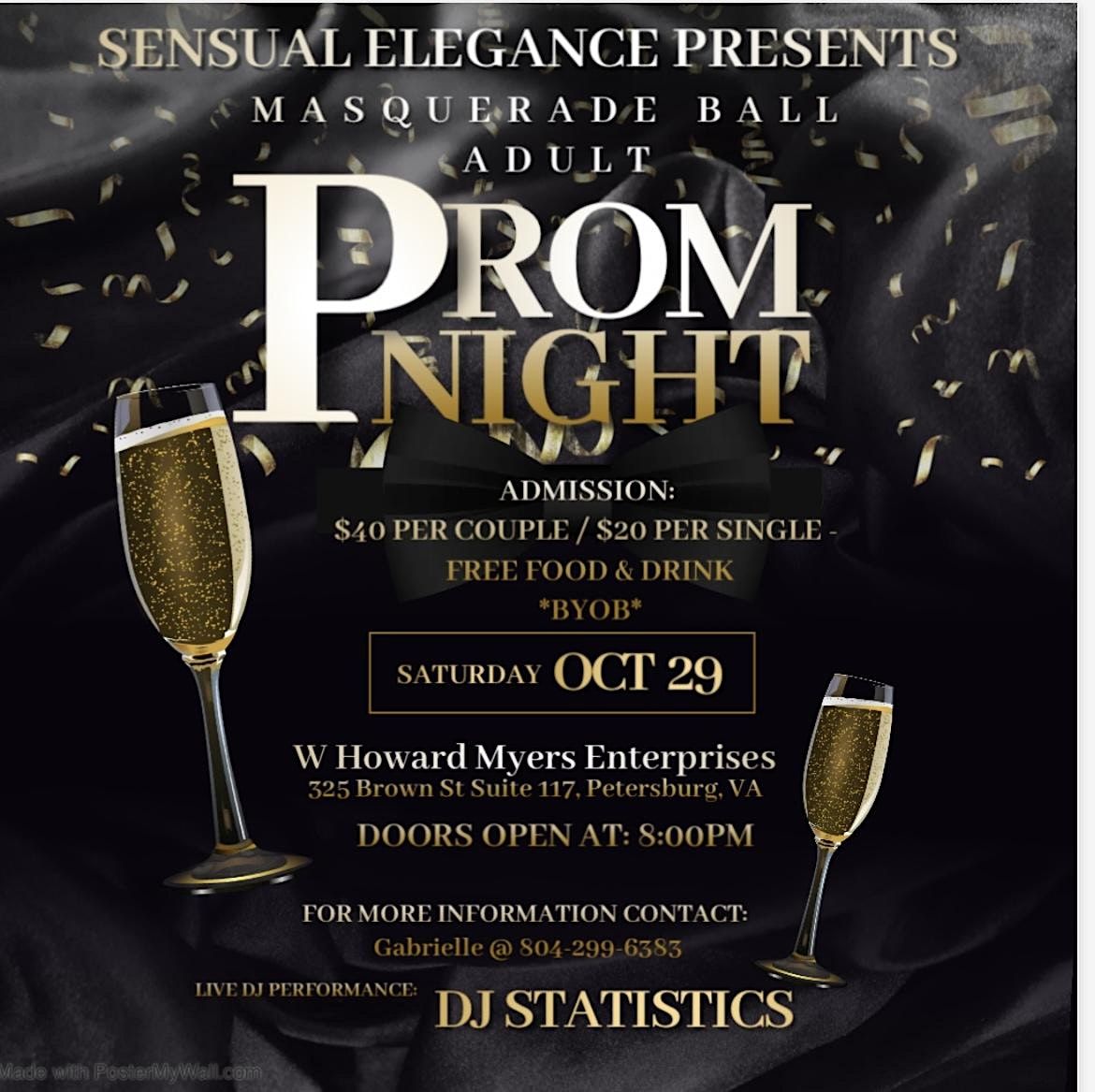 Sensual Elegance Presents: Masquerade Ball Adult Prom at 325 Brown St ...