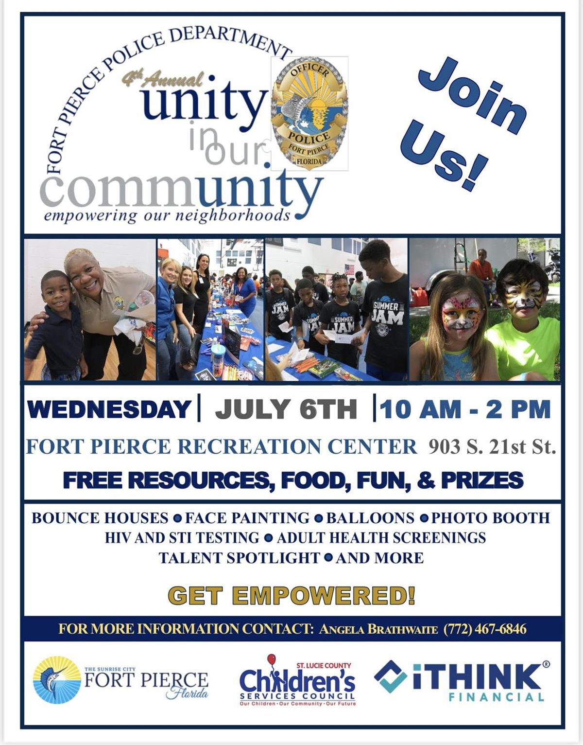 Unity in our Community | Fort Pierce Recreation Center | July 6, 2022
