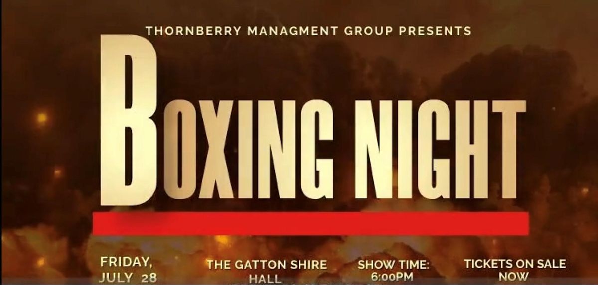 Gatton Boxing Fight Night | Gatton Shire Hall | July 28, 2023