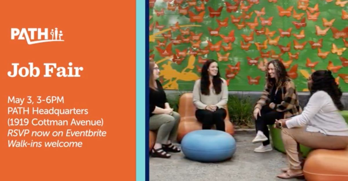 PATH Job Fair May 3 at PATH Headquarters, Philadelphia on 3rd May, 2023