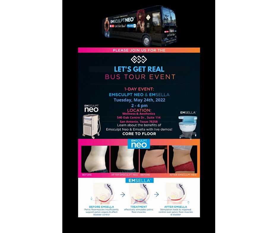 BTL Aesthetics Bus Tour 2022 | 540 Oak Centre Dr, San Antonio, TX | May ...