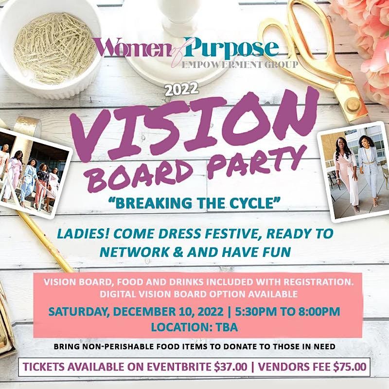 2022 Vision Board Party - Breaking The Cycle at TBA, Charlotte on 10th ...
