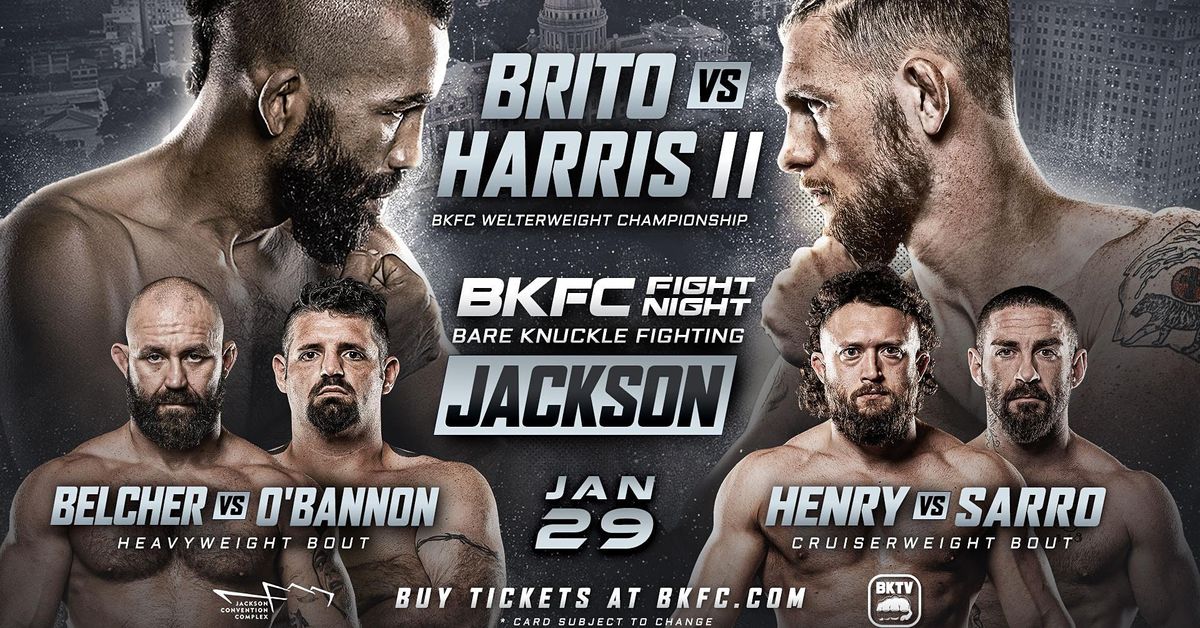 BKFC Fight Night Jackson at Jackson Convention Complex on 29th January ...