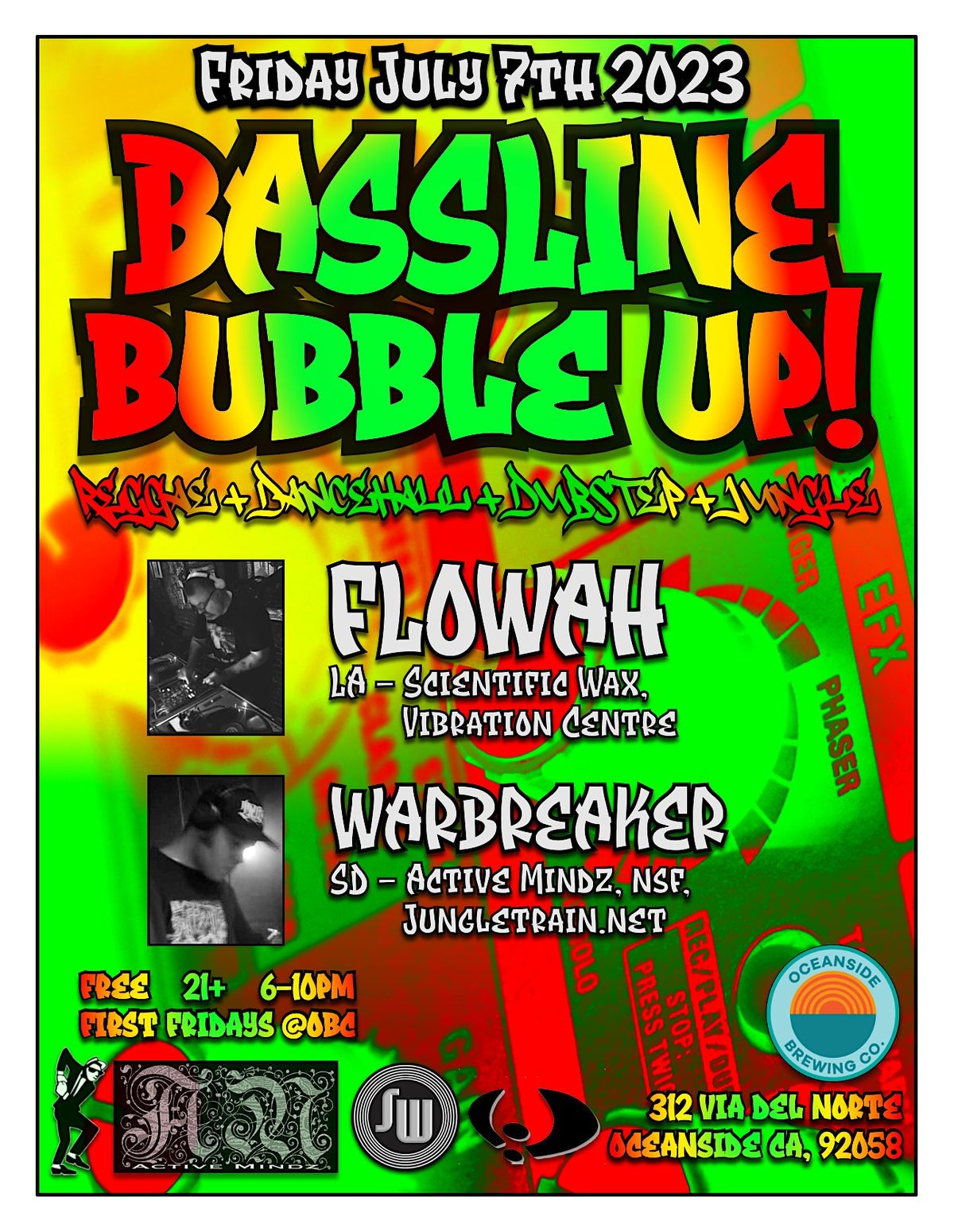 BASSLINE BUBBLE UP! (Reggae, Dancehall, Jungle) FREE 1st FRIDAYS in ...