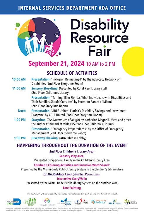 2024 Miami-Dade Internal Services Dept. ADA Office Disability Resource ...