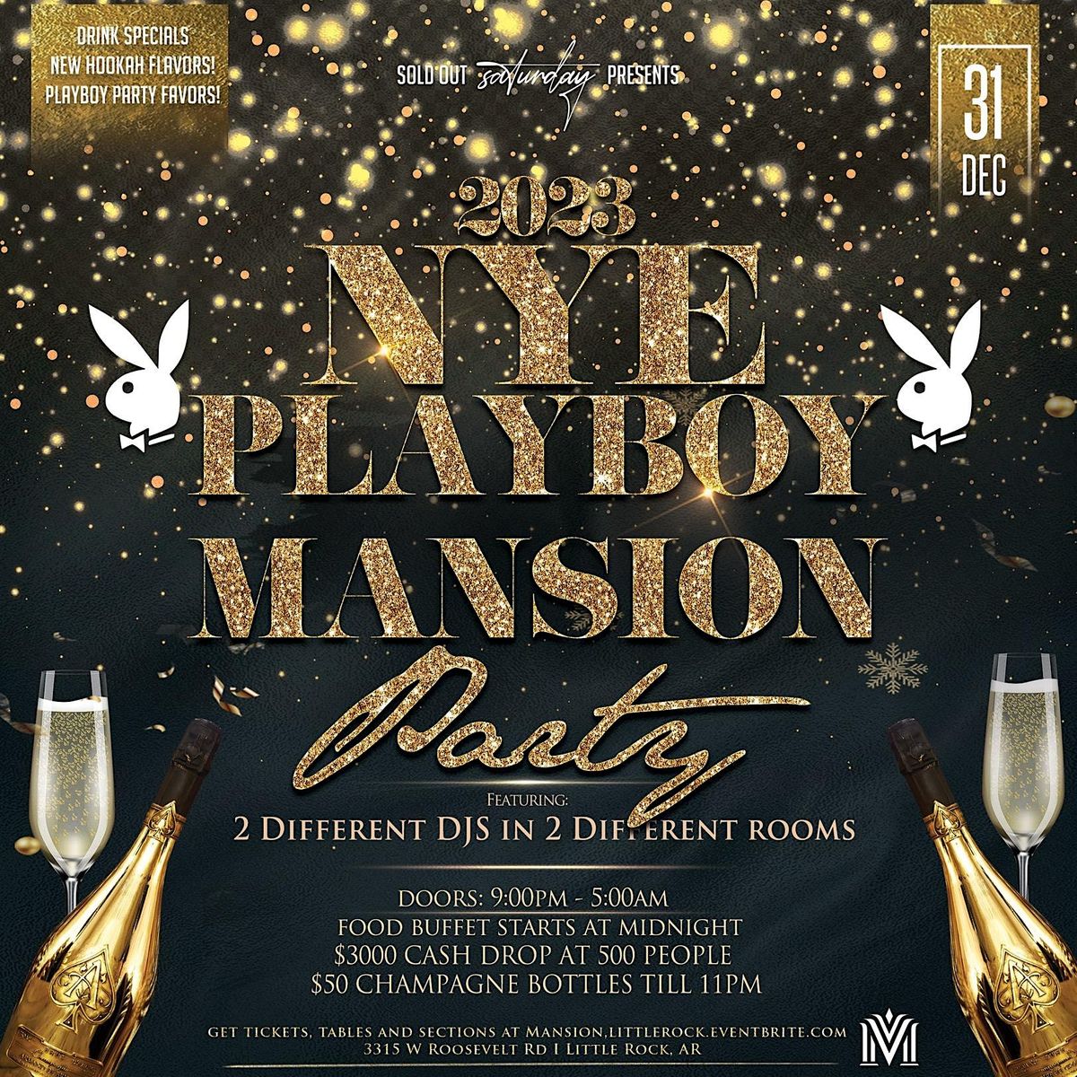 NYE 2023 PLAYBOY MANSION PARTY | Mansion Nightclub, Little Rock, AR ...