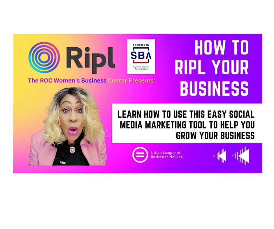 Ripl Your Business: Using the Ripl Social Media Marketing Tool at Urban ...