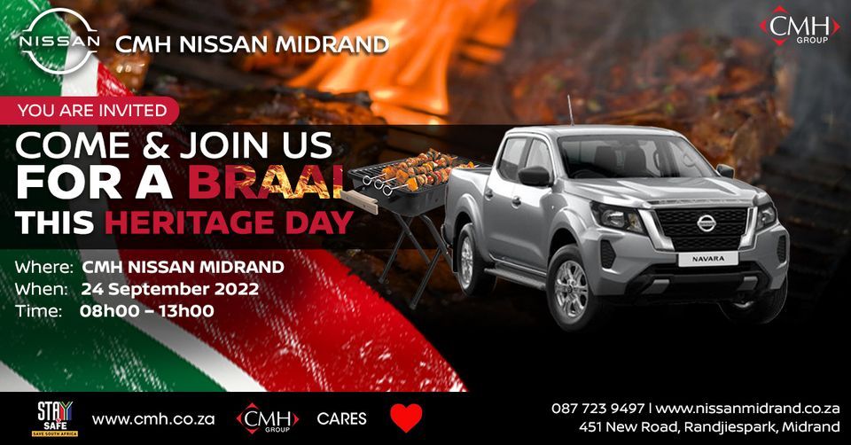 BRAAI DAY @ CMH NISSAN MIDRAND | CMH Nissan Midrand | September 24, 2022