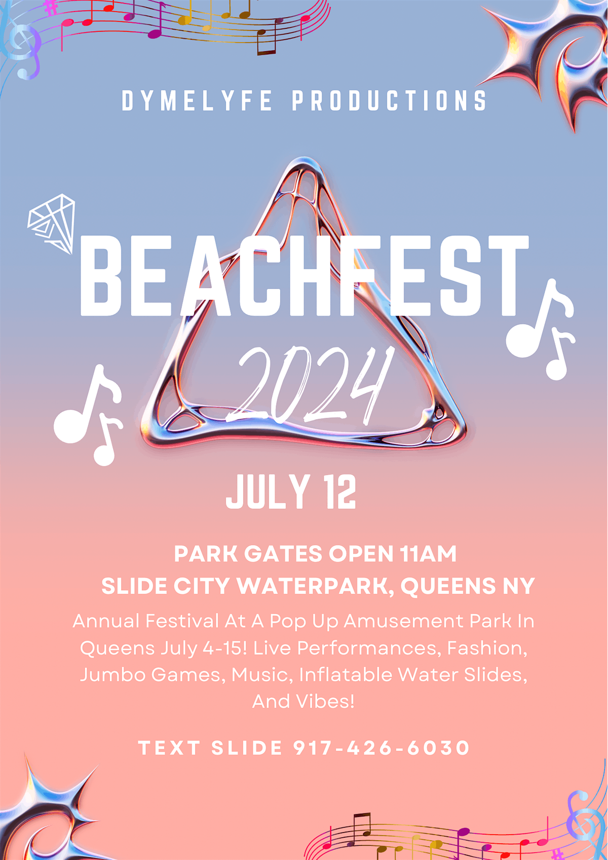 BeachFest x Slide City 2024 | Victory Field, Queens, NY | July 12, 2024