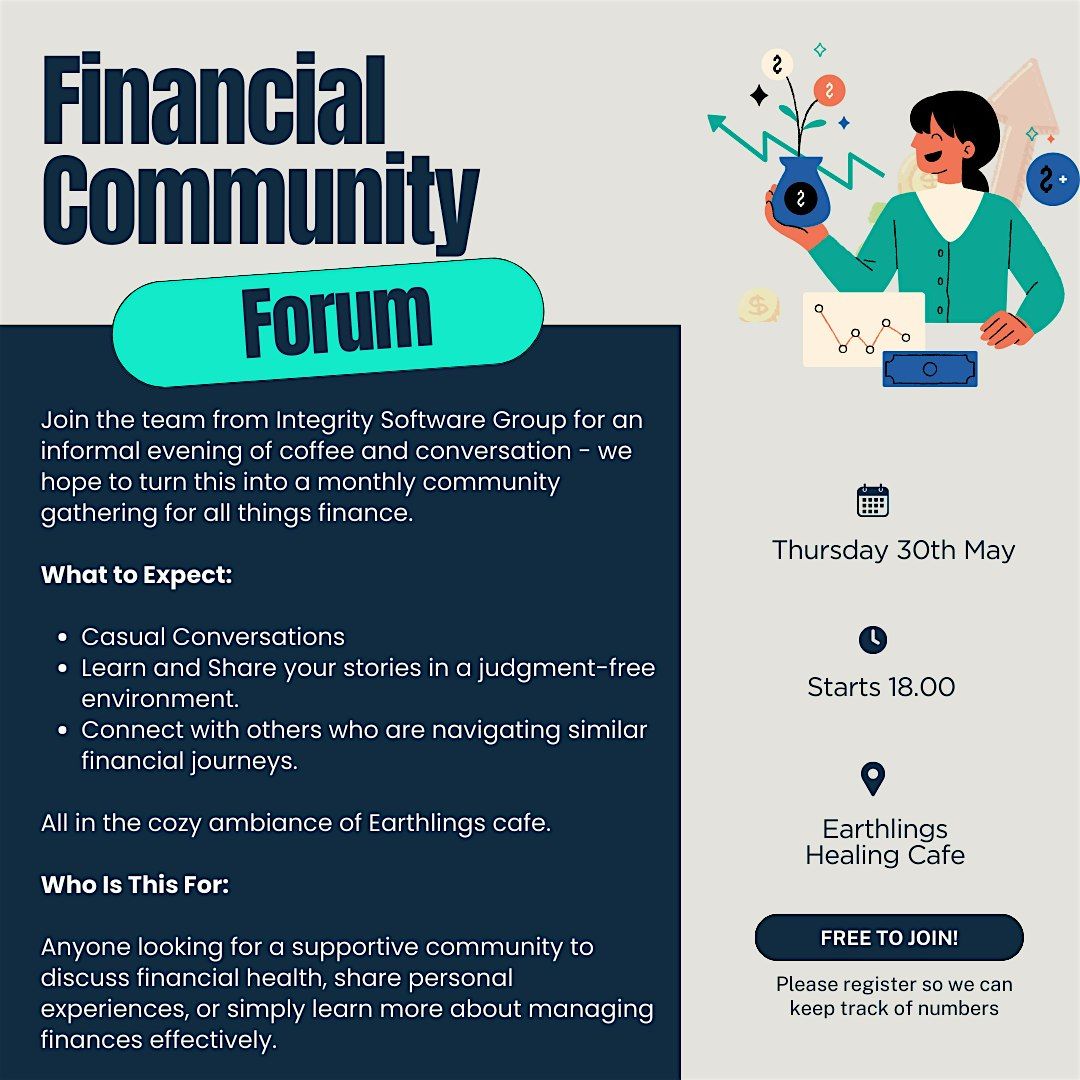 Financial Community Forum | Earthlings - The healing Cafe, Newcastle ...