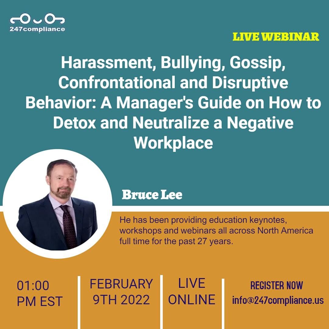 Harassment, Bullying, Gossip, Confrontational and Disruptive Behavior ...