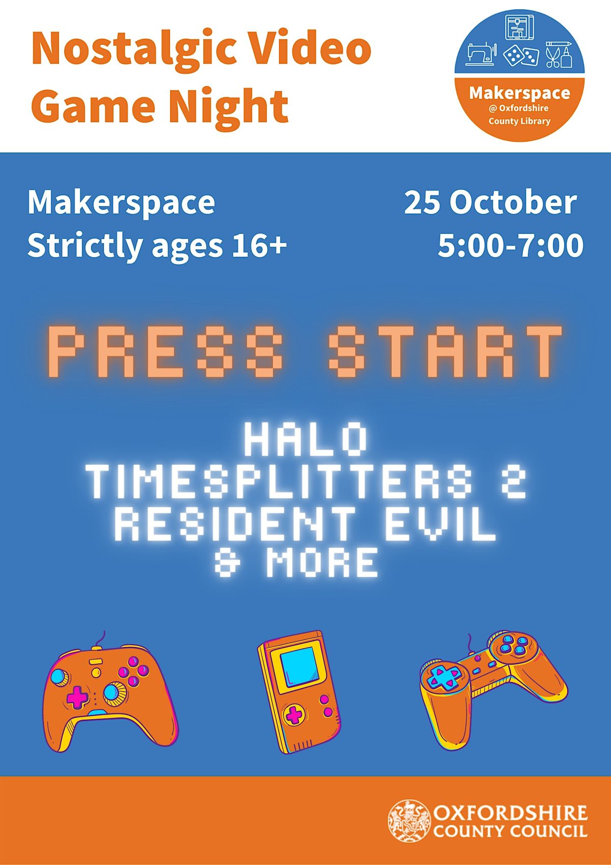 Nostalgic Video Game Night at Oxfordshire County Library at Oxfordshire ...